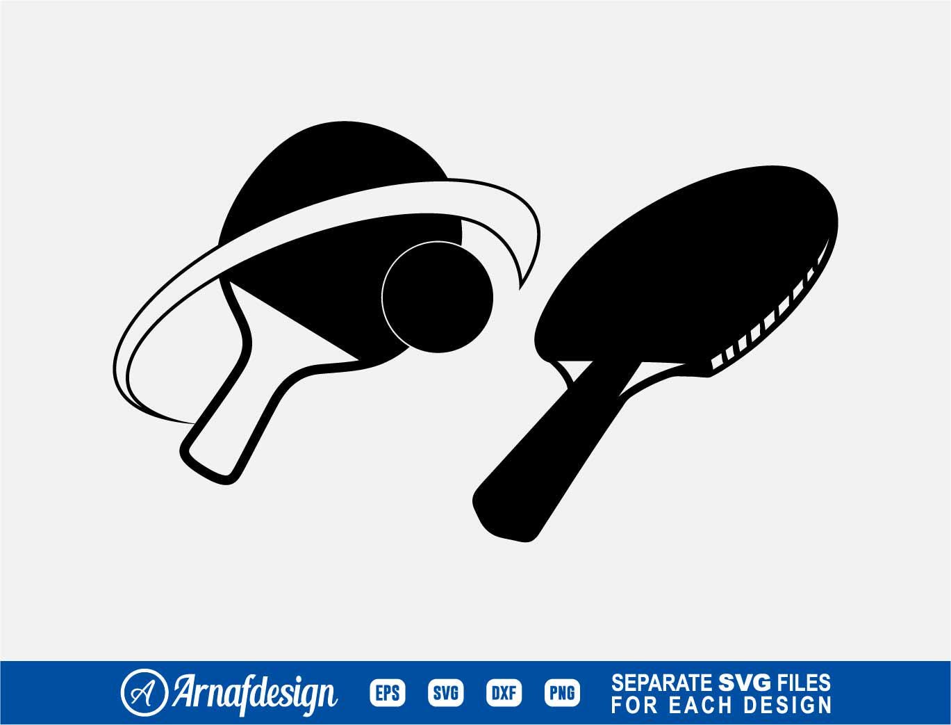 Pingpong SVG, Ping Pong Paddle Svg, Table Tennis Racket Svg, Ping Pong ...