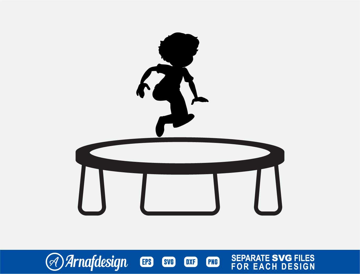 Trampoline SVG, Tramp Svg, Jumping Svg, Kids Jumping Svg, Sports Svg ...