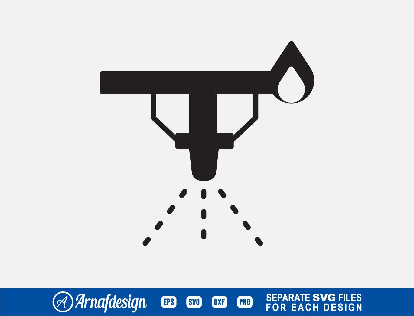 Fire Sprinkler SVG, Sprinkler Head Svg, Vector, Silhouette, Cricut ...