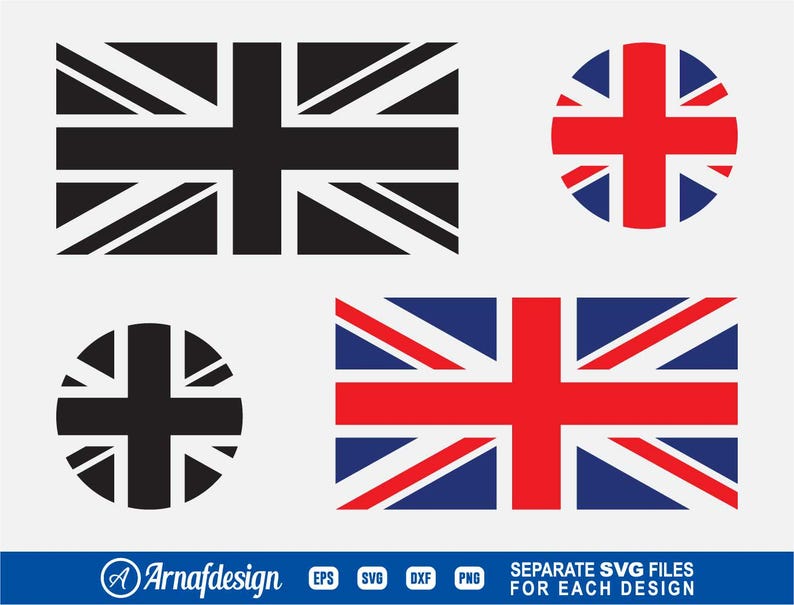 Union Jack Flag SVG, Union Jack Flag PNG, Union Jack Flag EPS, Union ...