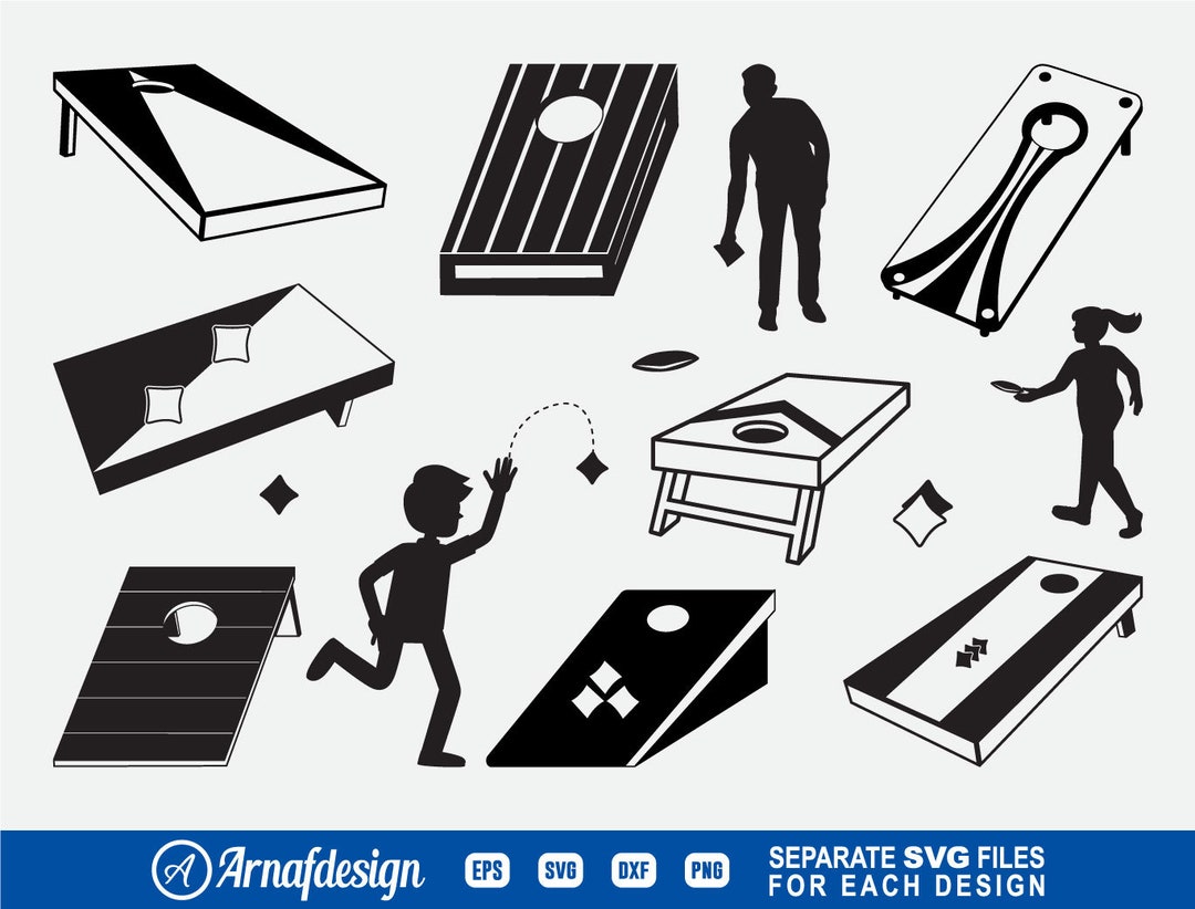 Cornhole Svg, Cornhole Boards Svg, Cornhole Playing, Cornhole Player ...