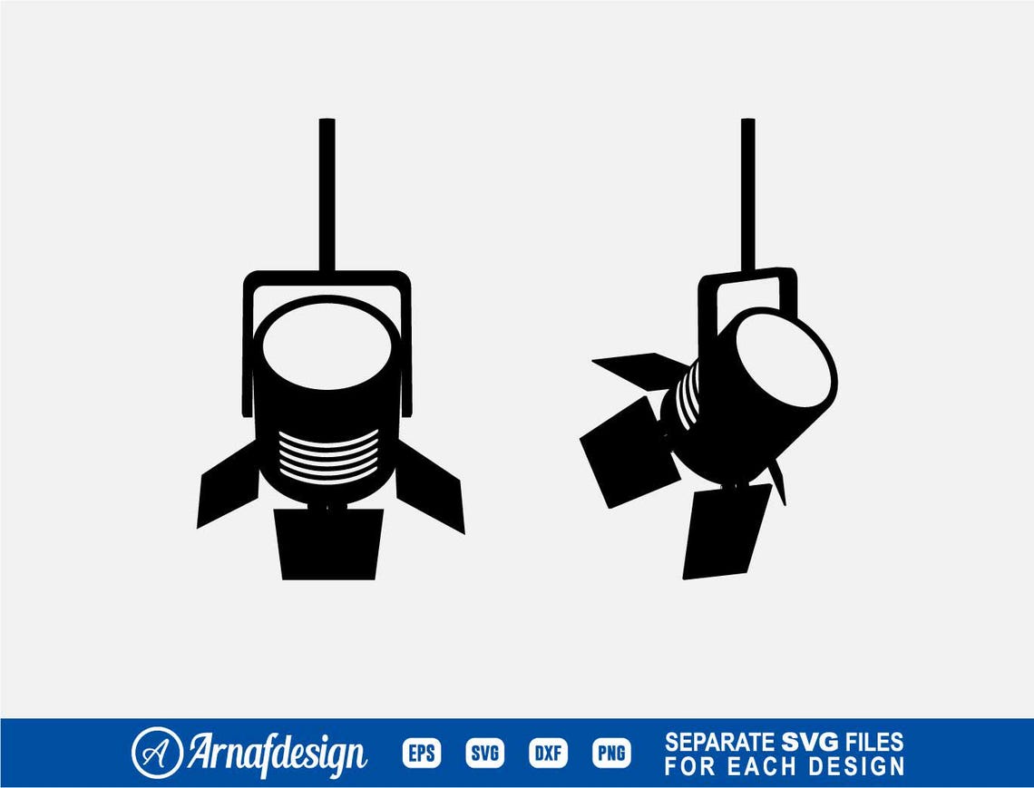 Spotlight Svg, Stage Lighting Svg, Director Light Svg, Lighting Svg ...