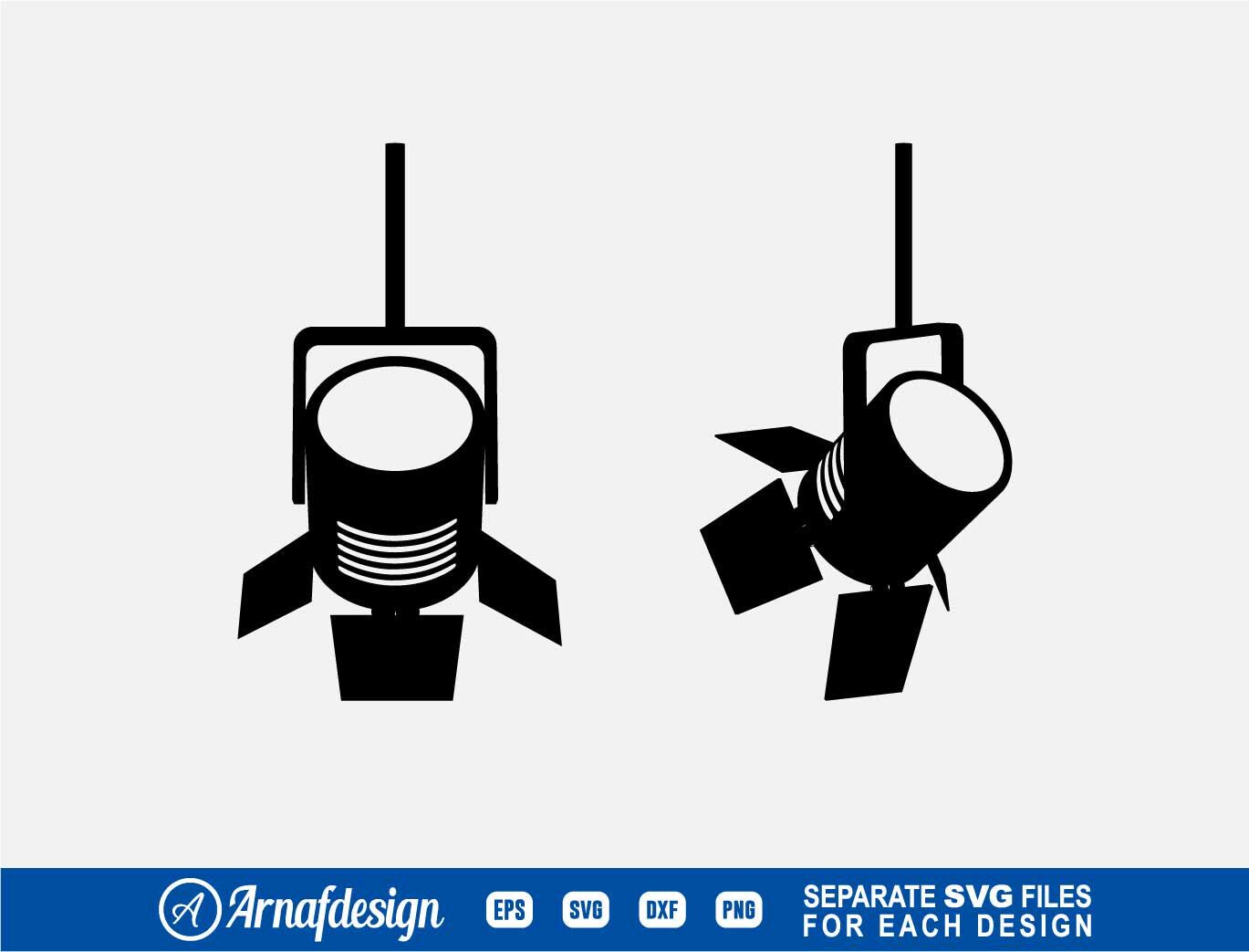 Spotlight Svg, Stage Lighting Svg, Director Light Svg, Lighting Svg ...