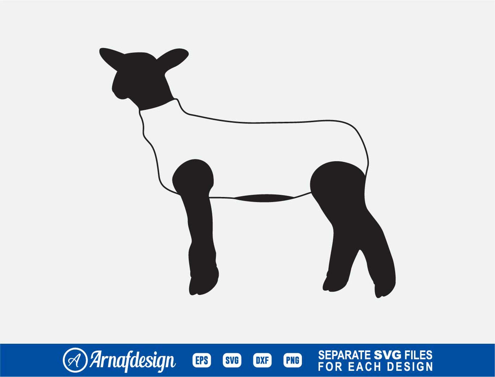Show Lamb SVG, Market Lamb Svg, Sheep Svg, Show Sheep Svg, Clipart, Cut ...