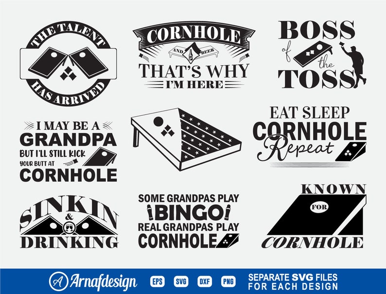 Cornhole #2 Svg, Cornhole Player SVG, Cornhole Game Svg, Clipart, Cut ...