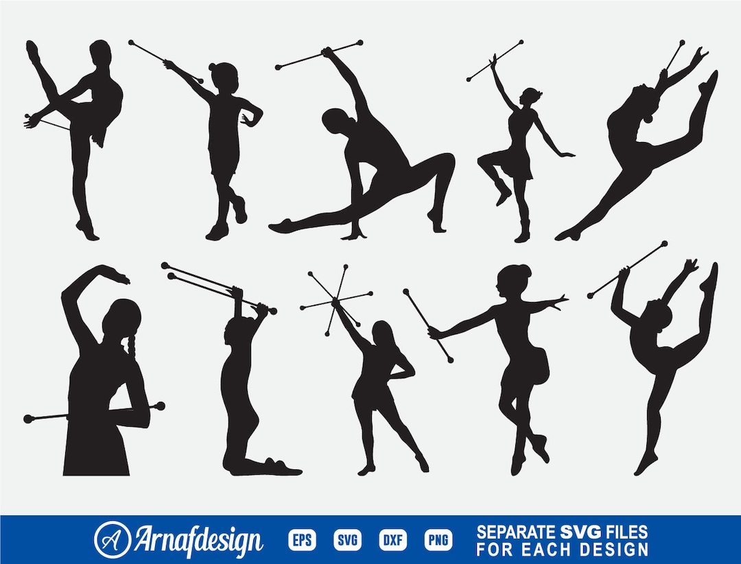 Baton Twirling Svg, Baton Dancing Svg, Baton Svg, Twirling Svg, Baton ...