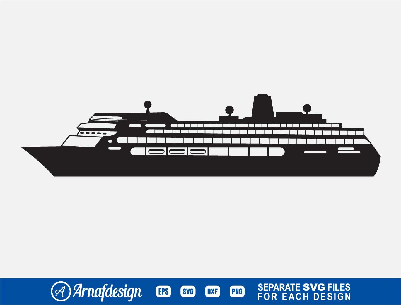 Ship Svg, Cruise Ship Svg, Cargo Ship Svg, Cargo Svg, Clipart, Cut ...