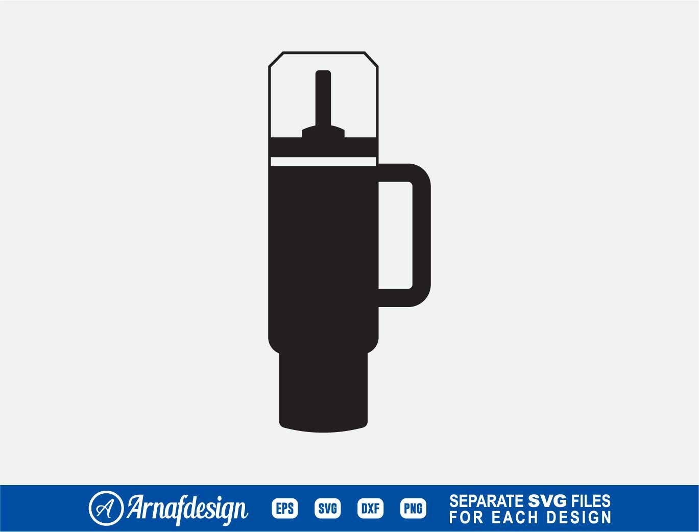 Stanley Tumbler SVG, 40 Oz Tumbler, Stanley Cup Inspired, Quencher Cup ...
