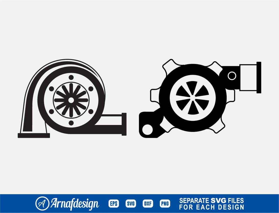 Turbocharger SVG, Turbo Charger Svg, Turbo Svg, Car Turbocharger Svg ...