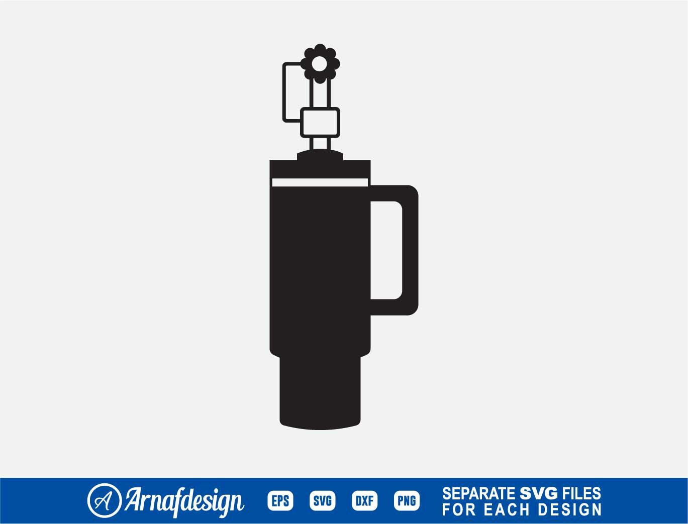 Stanley Tumbler SVG, 40 Oz Tumbler, Stanley Cup Inspired, Quencher Cup ...