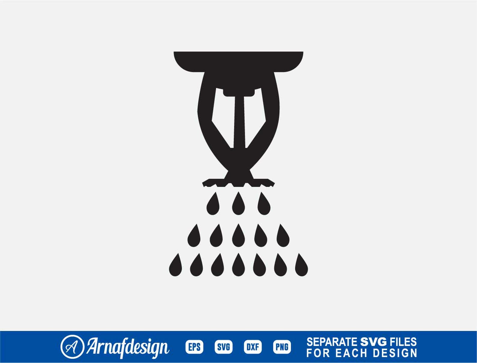 Fire Sprinkler SVG, Sprinkler Head Svg, Vector, Silhouette, Cricut ...