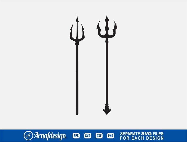 Trident SVG, Summer Trident Svg, Spear Svg, Harpoon Svg, Clipart, Cut ...