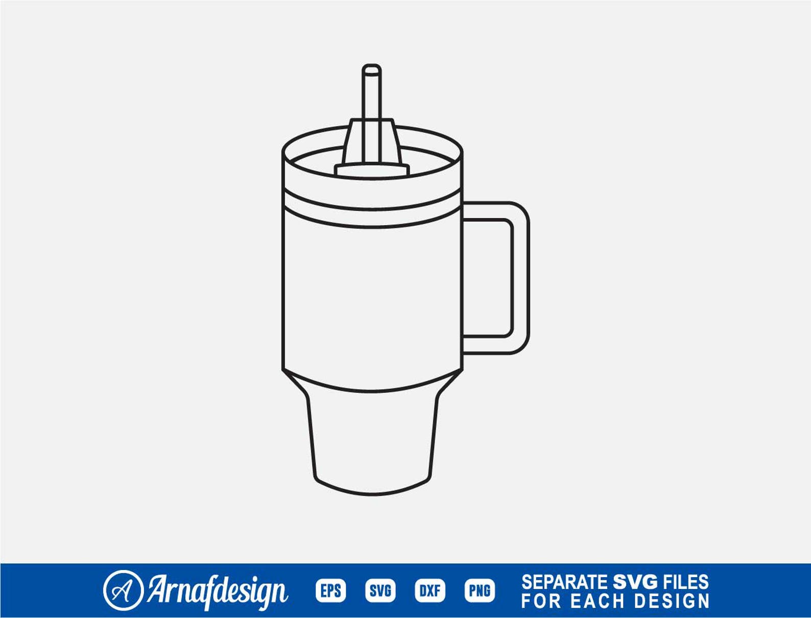 Stanley Tumbler SVG, 40 Oz Tumbler, Stanley Cup Inspired, Quencher Cup ...