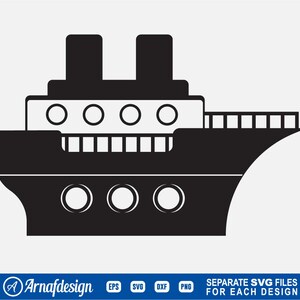 Ship Svg, Cruise Ship Svg, Cargo Ship Svg, Cargo Svg, Clipart, Cut ...