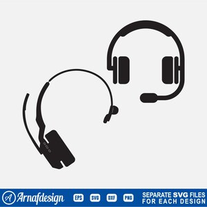 Headset SVG, Headphone Svg, DJ Svg, Music Svg, Headset Clipart, Cut ...