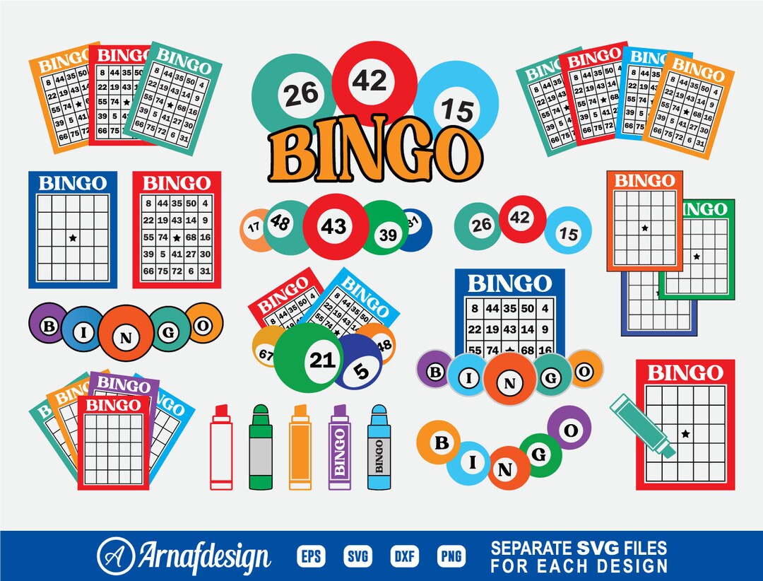 Bingo #2 Svg, Bingo Sports Svg, Bingo Clipart,bingo Cutting File, Dxf ...