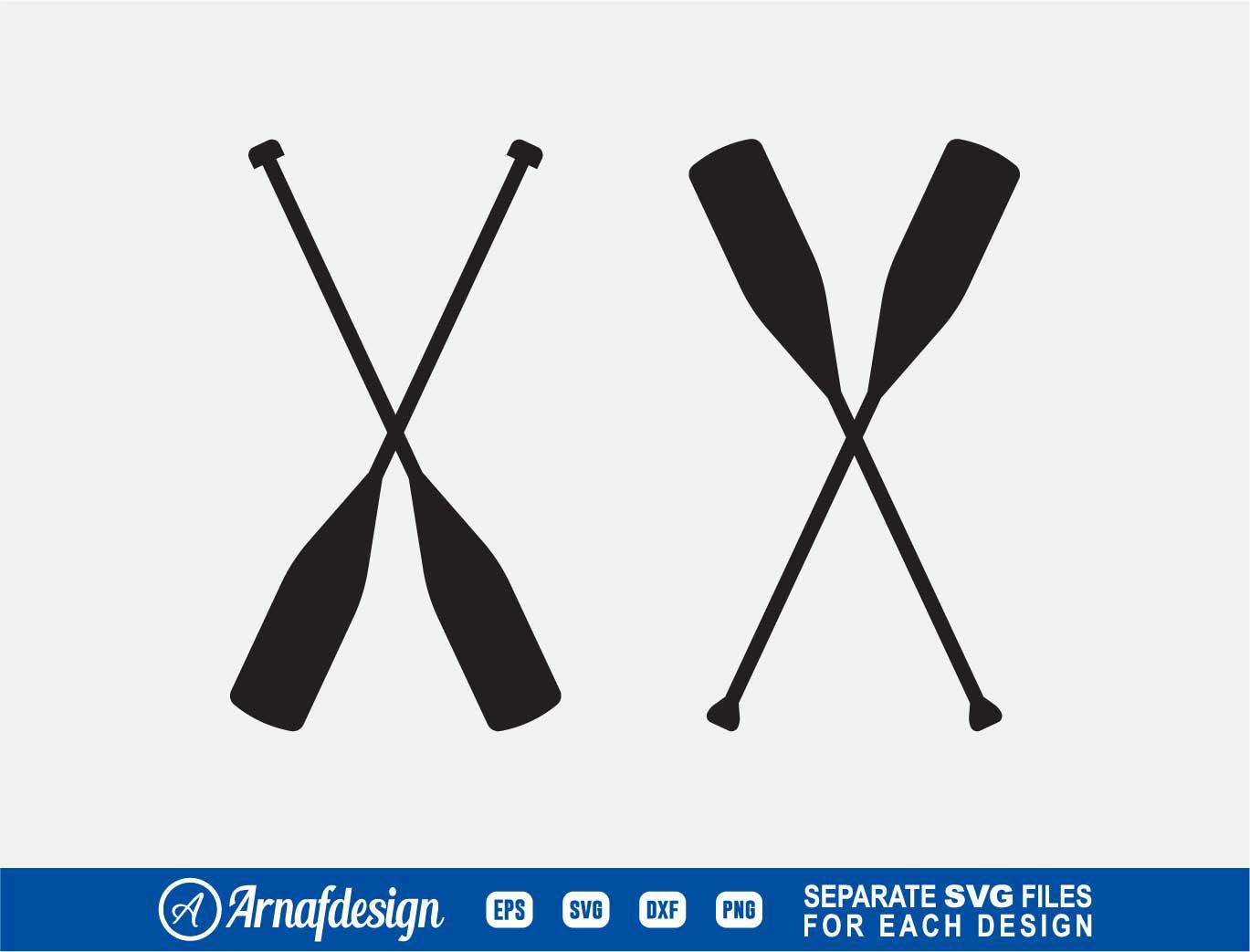 Canoe Paddle SVG, Canoe Oars Svg, Boating Svg, Vector, Silhouette ...
