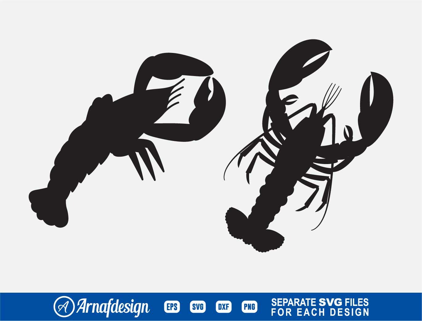 Crawfish Svg, Clipart, Cut Files for Silhouette, Files for Cricut ...