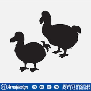 Dodobird SVG, Dodo Svg, Bird Svg, Extinct Animals Svg, Clipart, Cut ...
