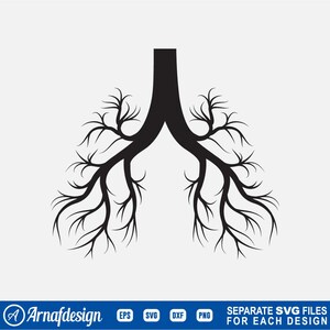 Lung SVG, Medical Image Svg, Human Lung Svg, Bronchial Svg, Clipart ...