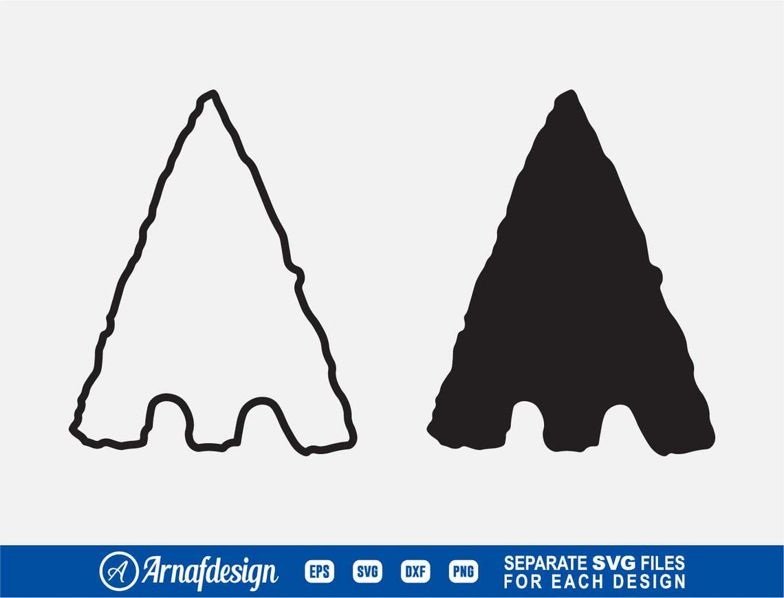 Arrowhead SVG, Indian Arrowhead Svg, Spear Svg, Bowhunting Svg ...