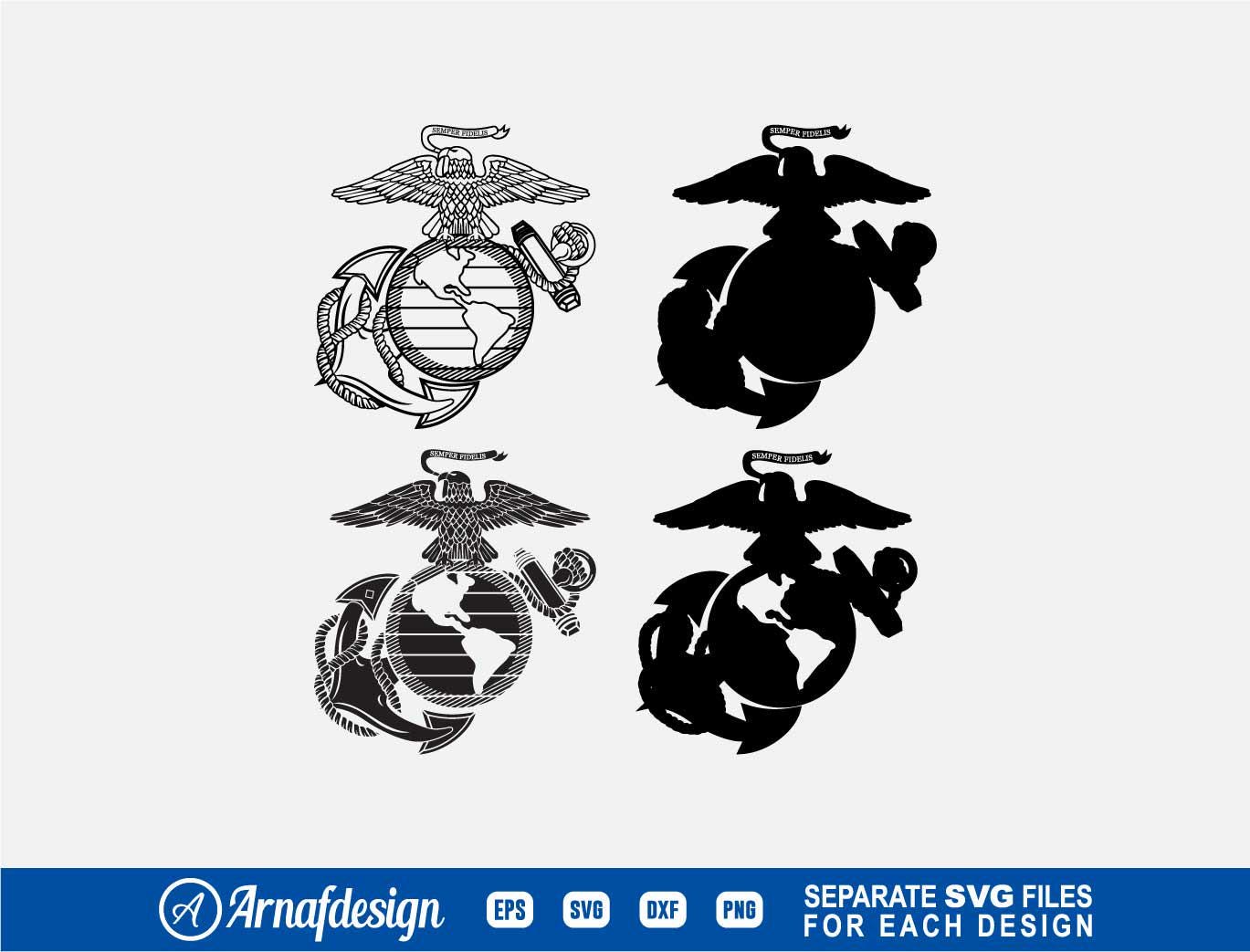 US Marine Corps SVG, Vector, Silhouette, Cricut, Clipart, Cuttable ...