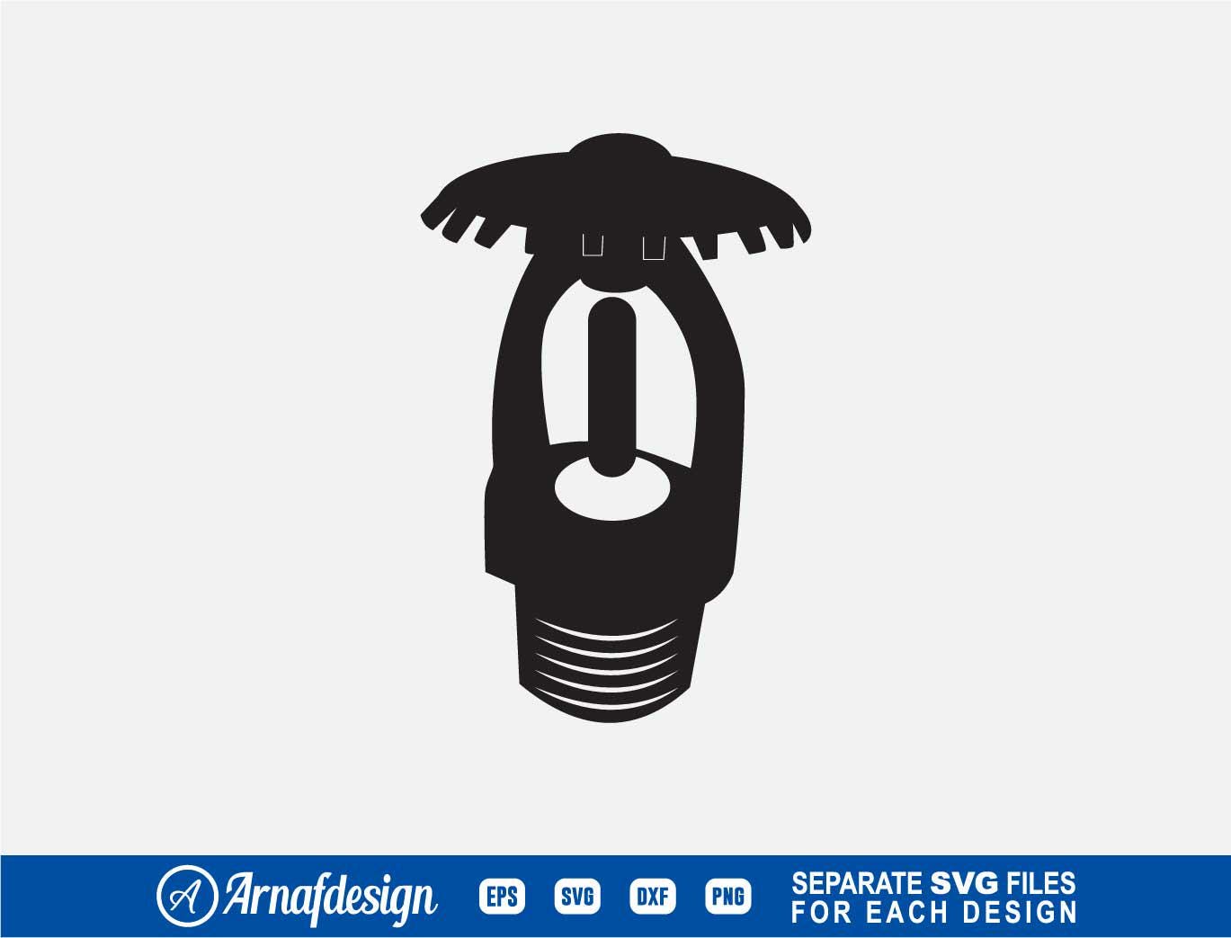 Fire Sprinkler SVG, Sprinkler Head Svg, Vector, Silhouette, Cricut ...