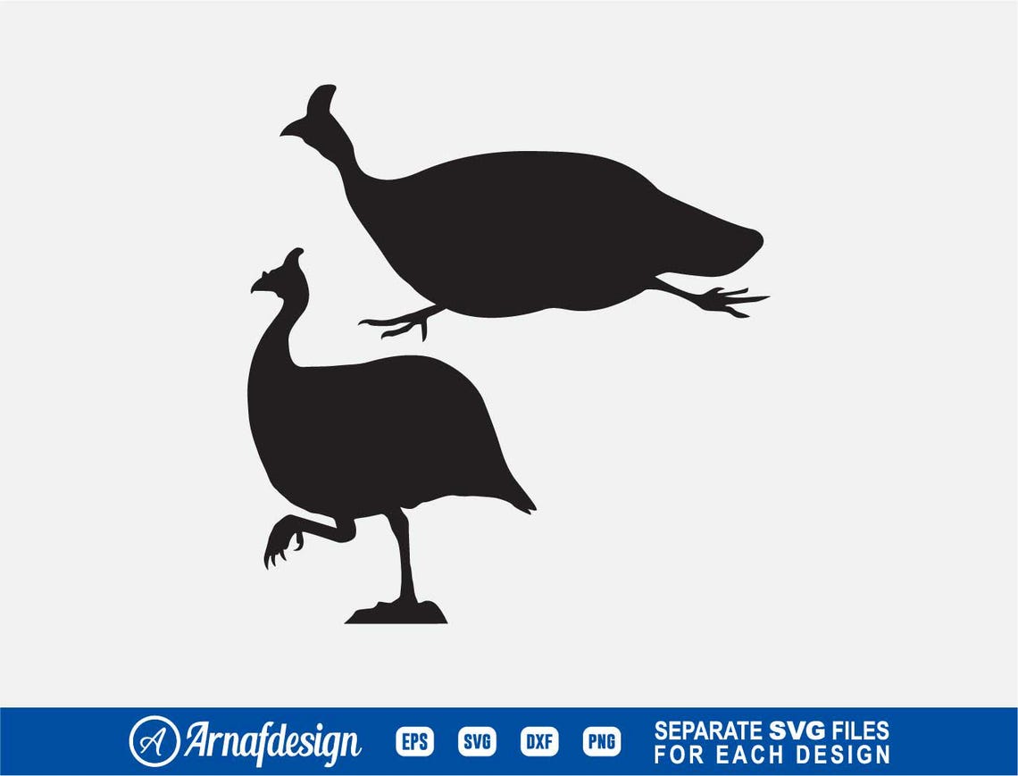 Guinea Fowl SVG, Guinea Svg, Fowl Svg, Bird Svg, Clipart, Cut Files for ...