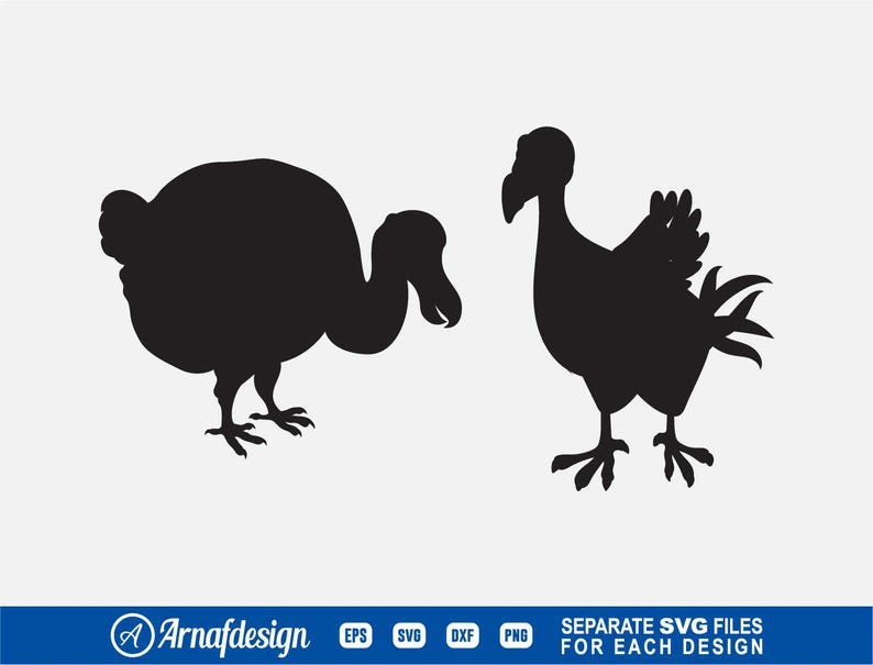 Dodobird SVG, Dodo Svg, Bird Svg, Extinct Animals Svg, Clipart, Cut ...