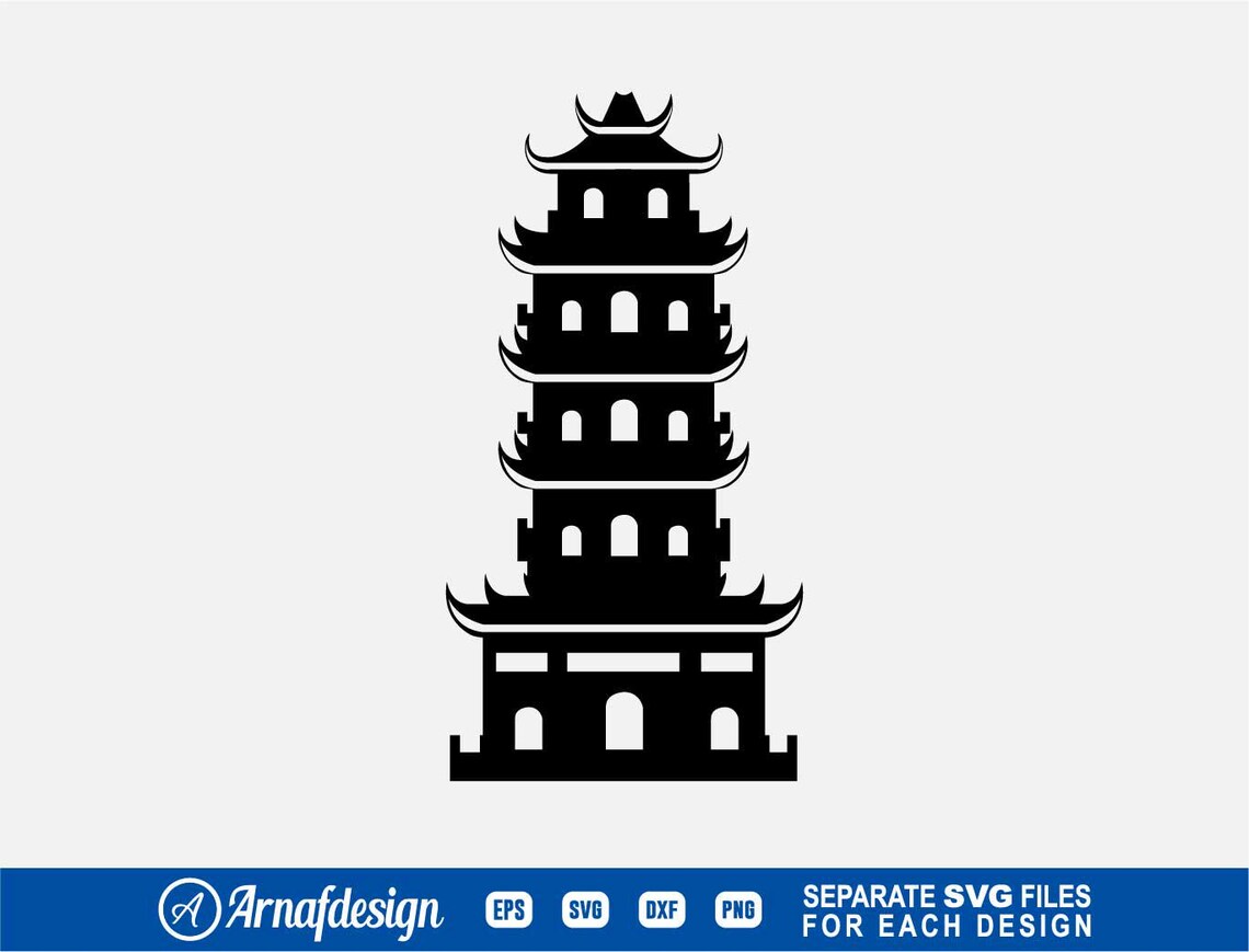 Chinese Gate SVG, Pagoda Svg, Chinese Building Svg, Pagoda Japan Svg ...