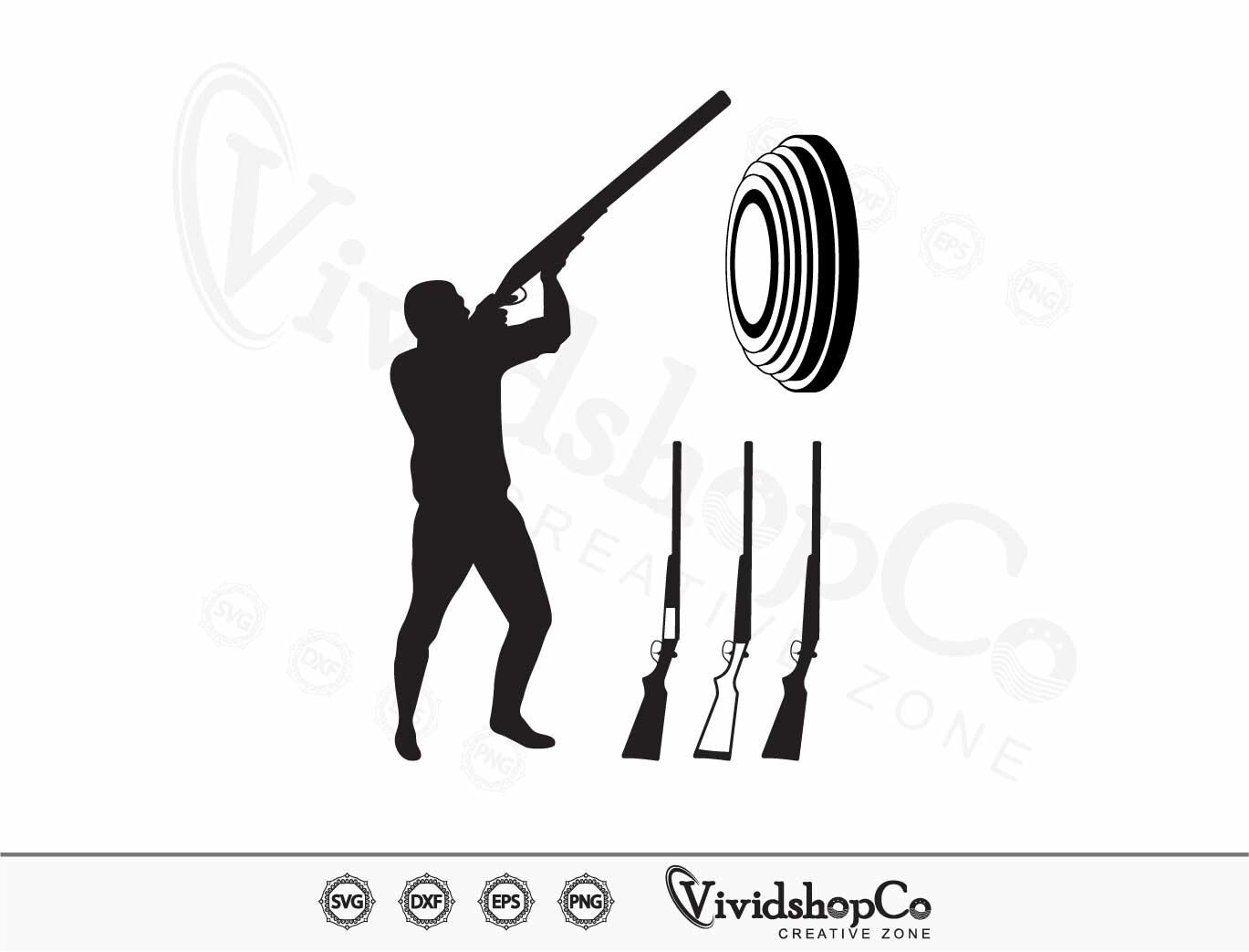 Clay Target SVG, Cuttable Design, Trapshooting Svg, Skeet Shooting ...