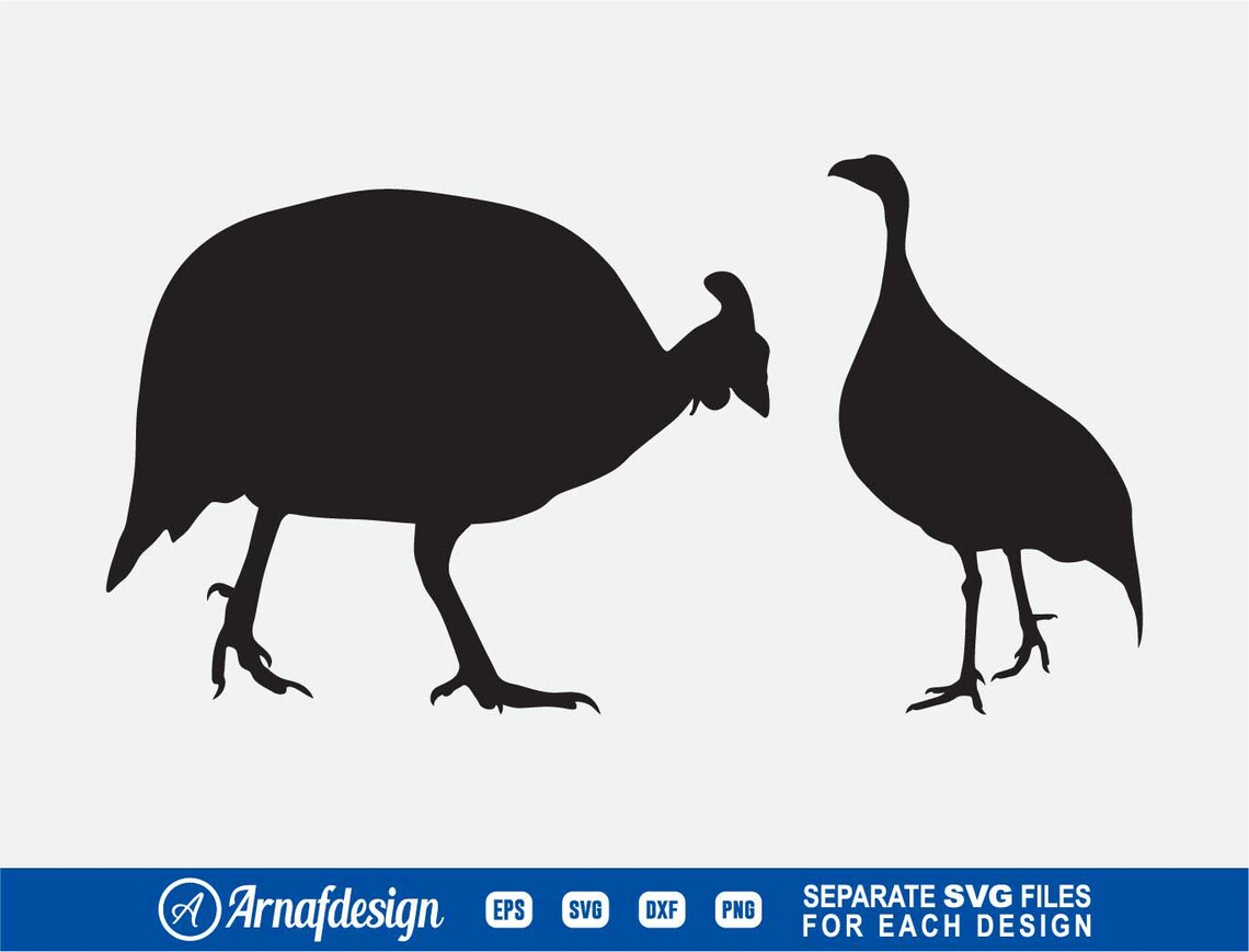 Guinea Fowl SVG, Guinea Svg, Fowl Svg, Bird Svg, Clipart, Cut Files for ...