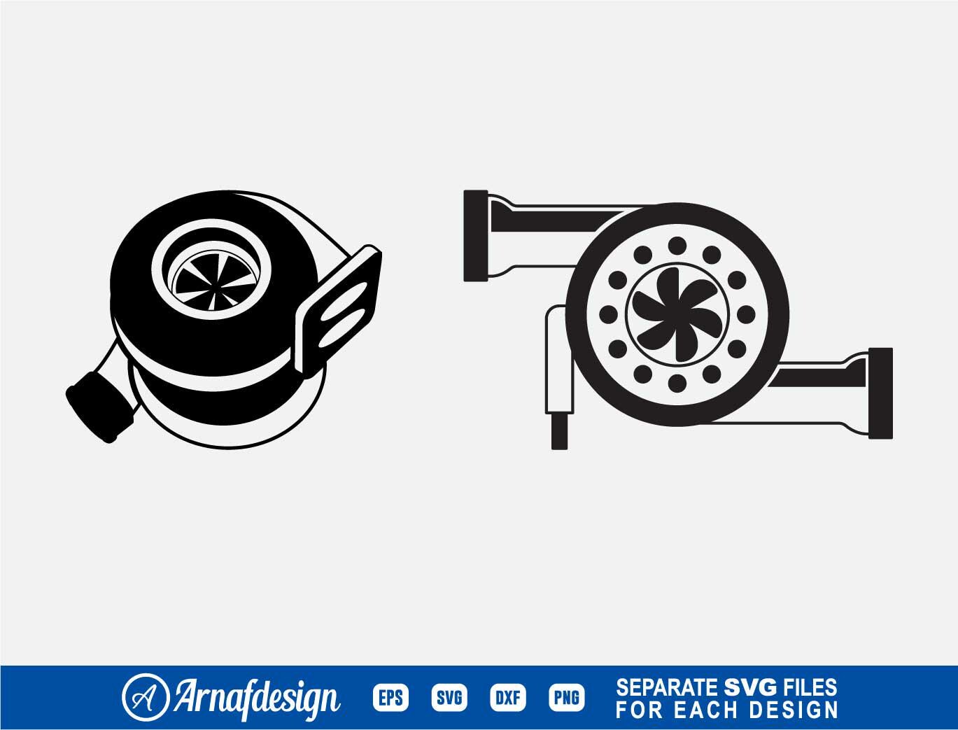 Turbocharger SVG, Turbo Charger Svg, Turbo Svg, Car Turbocharger Svg ...