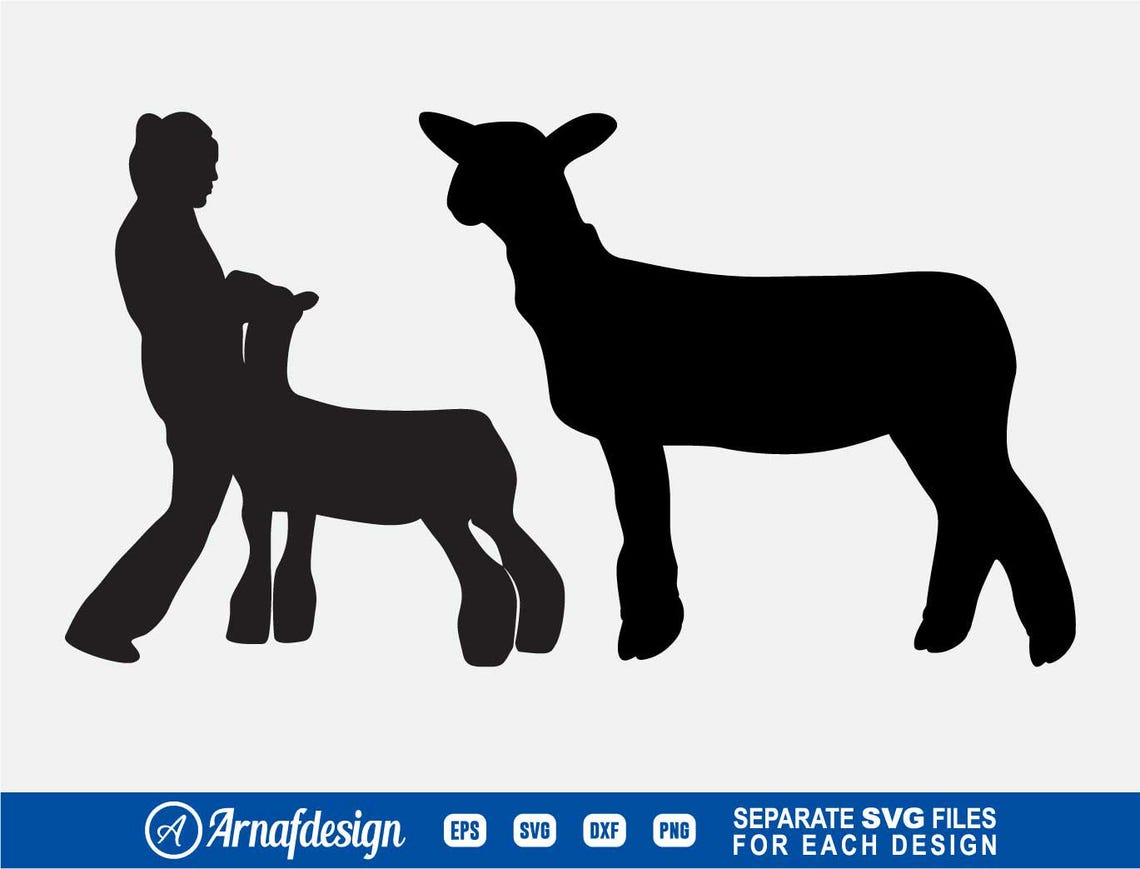 Show Lamb SVG, Market Lamb Svg, Sheep Svg, Show Sheep Svg, Clipart, Cut ...