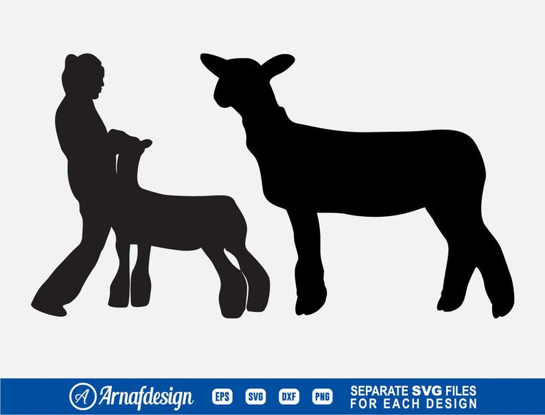 Show Lamb SVG, Market Lamb Svg, Sheep Svg, Show Sheep Svg, Clipart, Cut ...