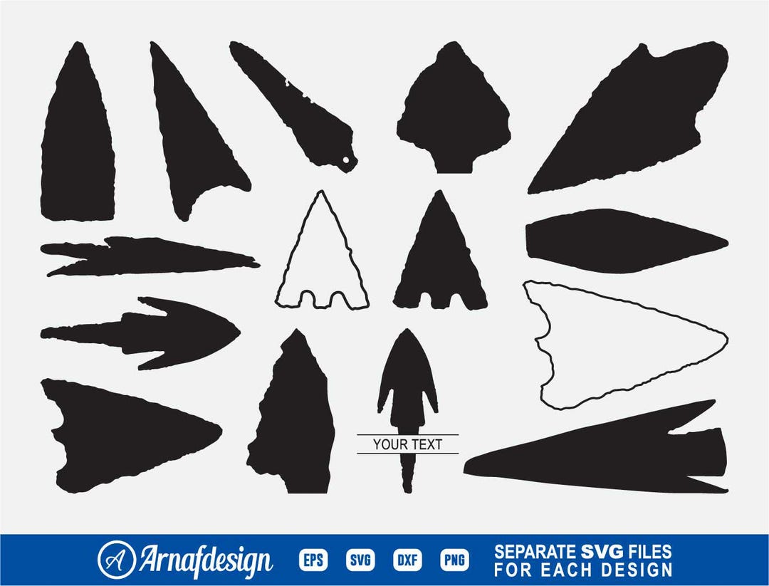 Arrowhead SVG, Indian Arrowhead Svg, Spear Svg, Bowhunting Svg ...
