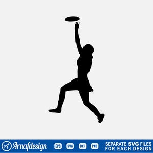 Ultimate Frisbee SVG, Frisbee Svg, Sport Svg, Frisbee Player, Disc Golf ...