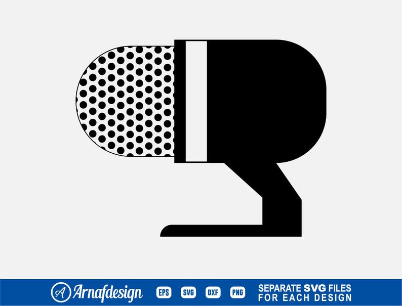 Microphone SVG, Headphones Svg, Mic Stand Svg, Music Svg, Clipart, Cut ...