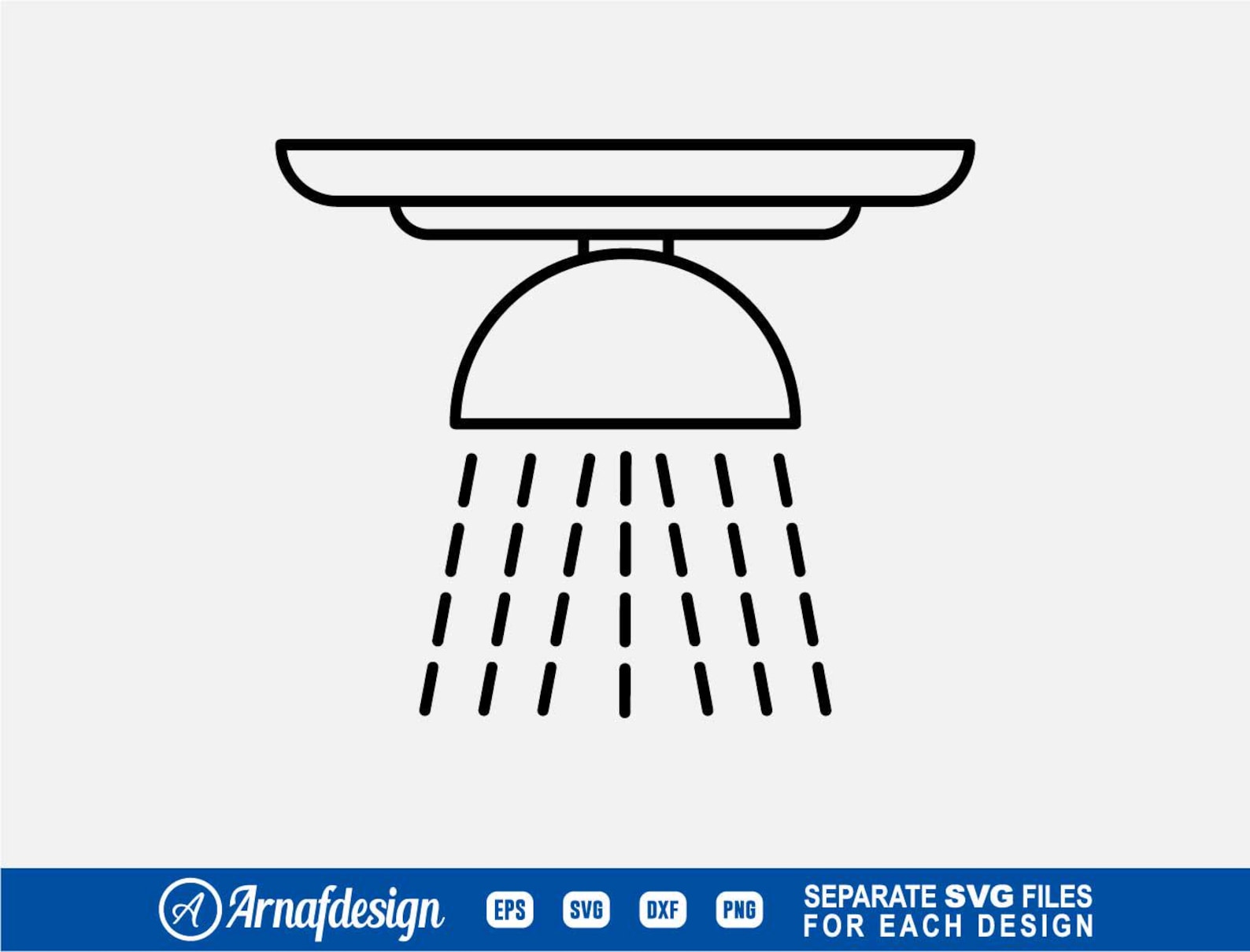 Fire Sprinkler SVG, Sprinkler Head Svg, Vector, Silhouette, Cricut ...