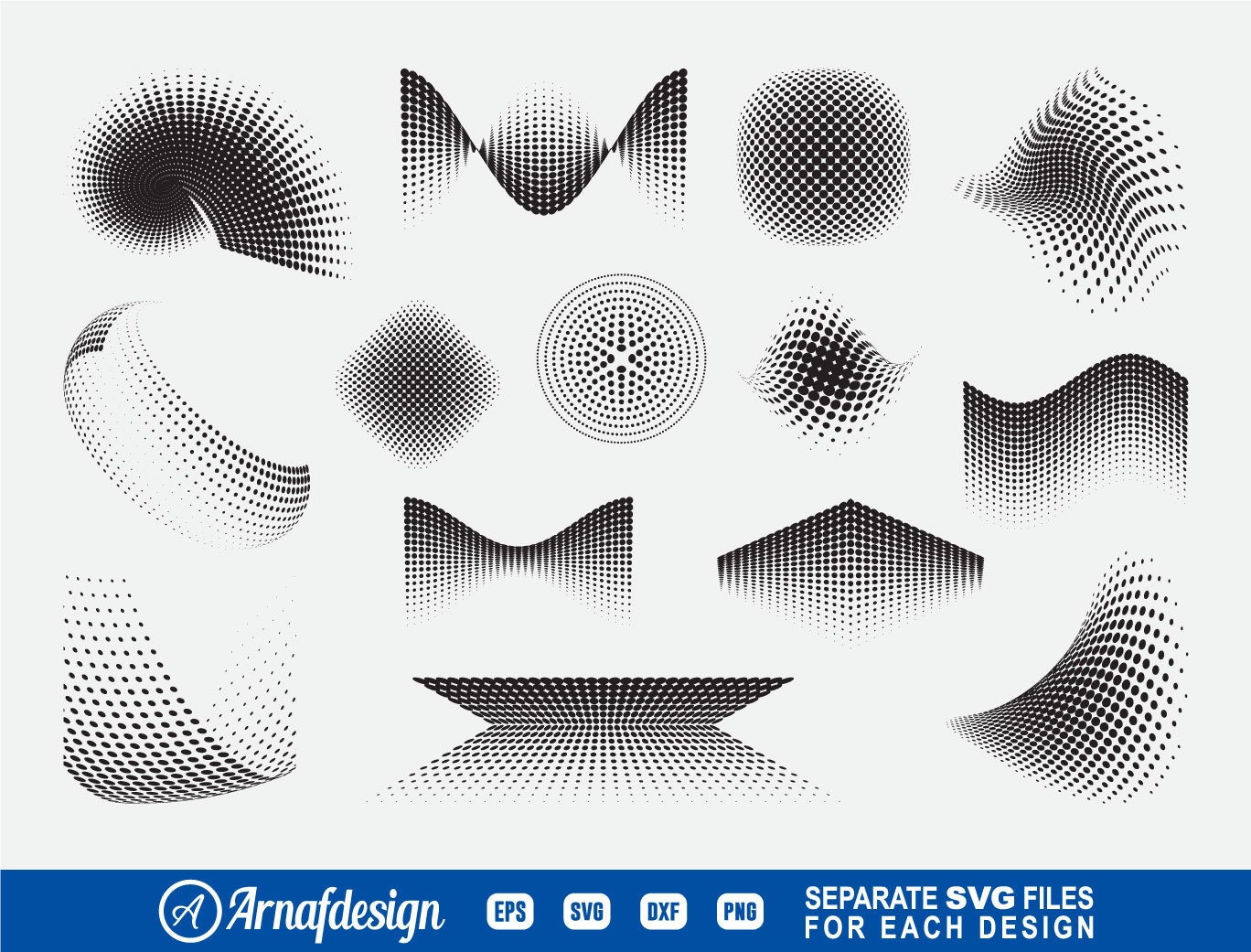 Halftone Dots SVG, Halftone, Comic Dot Pattern, Dotted Pattern Svg ...