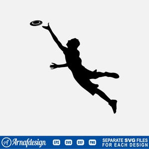 Ultimate Frisbee SVG, Frisbee Svg, Sport Svg, Frisbee Player, Disc Golf ...