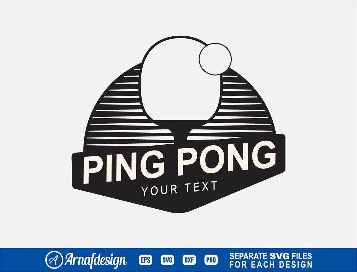 Pingpong SVG, Ping Pong Paddle Svg, Table Tennis Racket Svg, Ping Pong ...