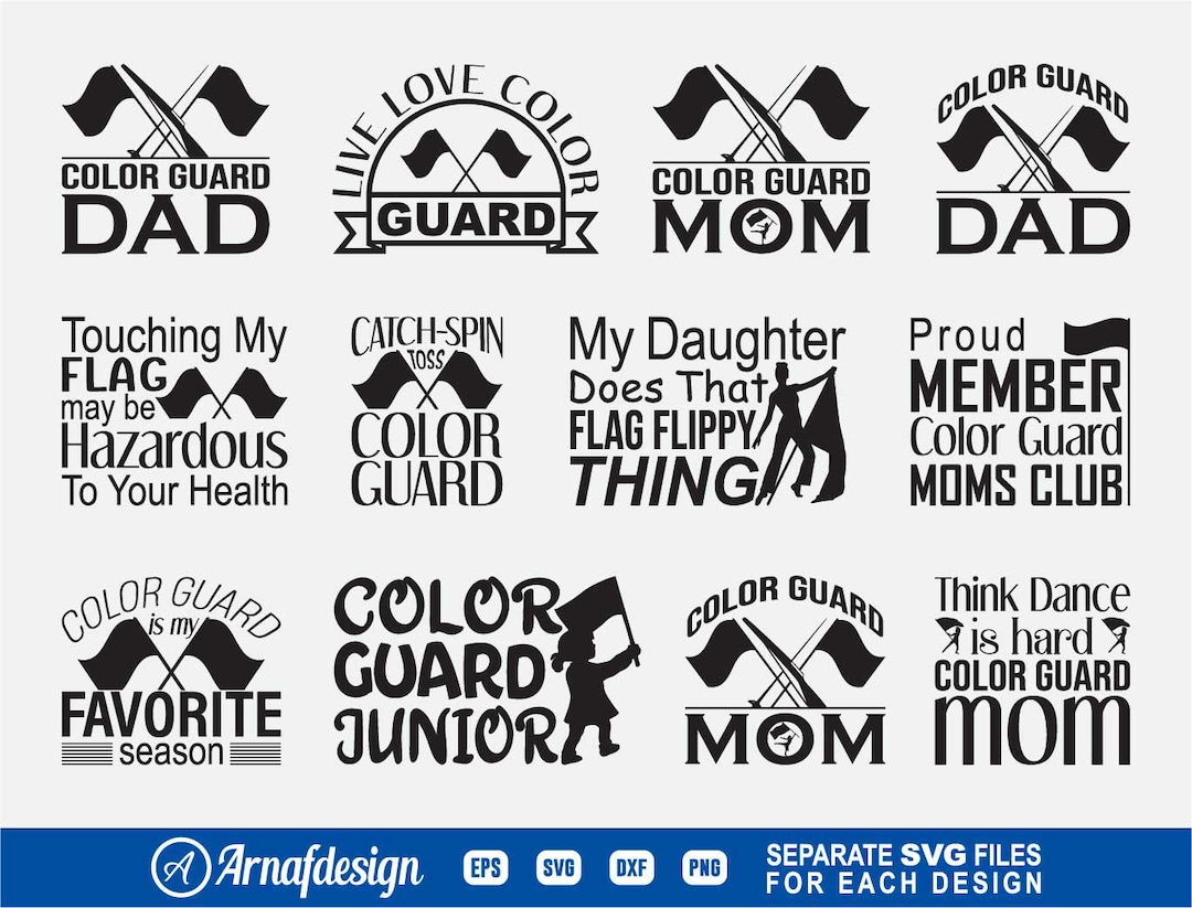 Color Guard SVG, Color Guard Flags Svg, Color Guard Mom Svg, Color ...