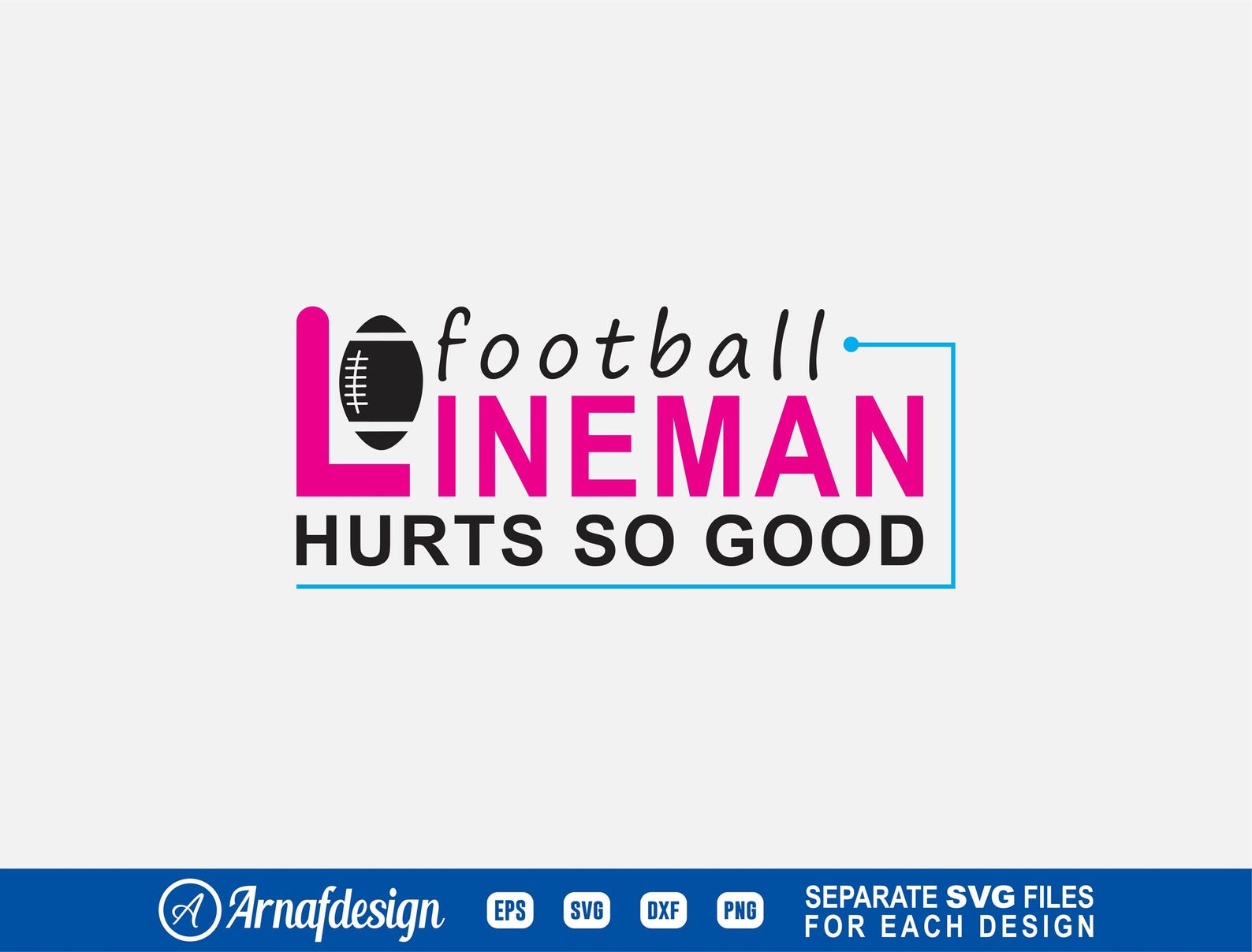 Football Lineman Hurts S Good Svg, Dxf, Eps, Png, Clipart, Vector ...