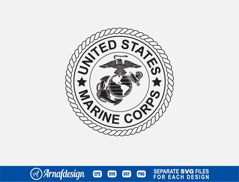 US Marine Corps SVG, Vector, Silhouette, Cricut, Clipart, Cuttable ...