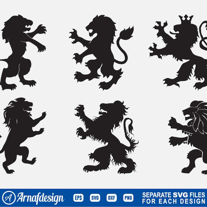 Heraldic Lion T Shirt - Etsy
