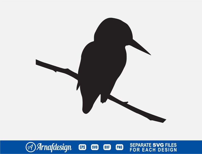Kingfisher SVG, Bird Svg, Clipart, Cut Files for Silhouette, Files for ...