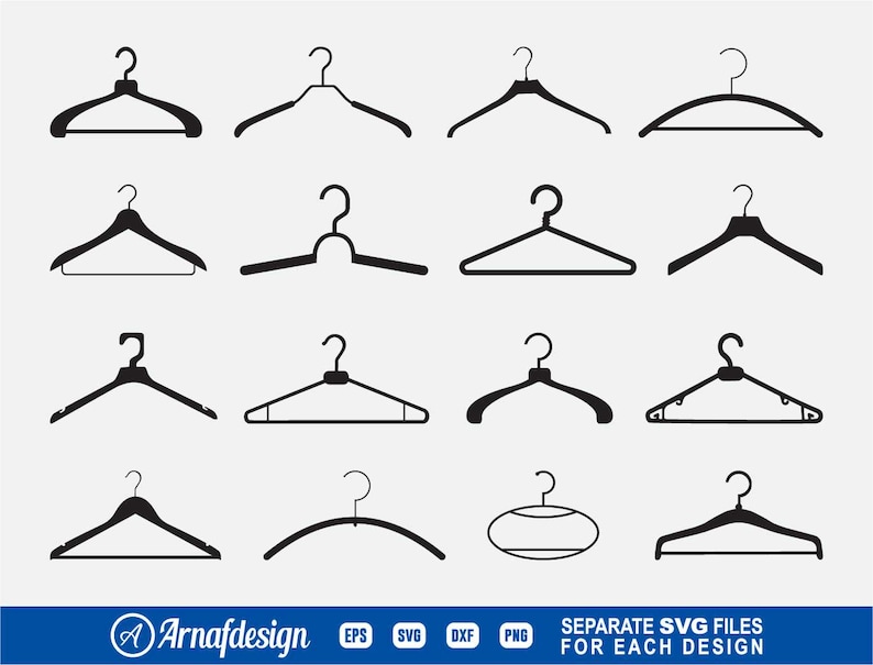 Hanger Svg, Clothes Hanger, Coat Hanger Svg, Wardrobe Svg, Clipart, Cut ...