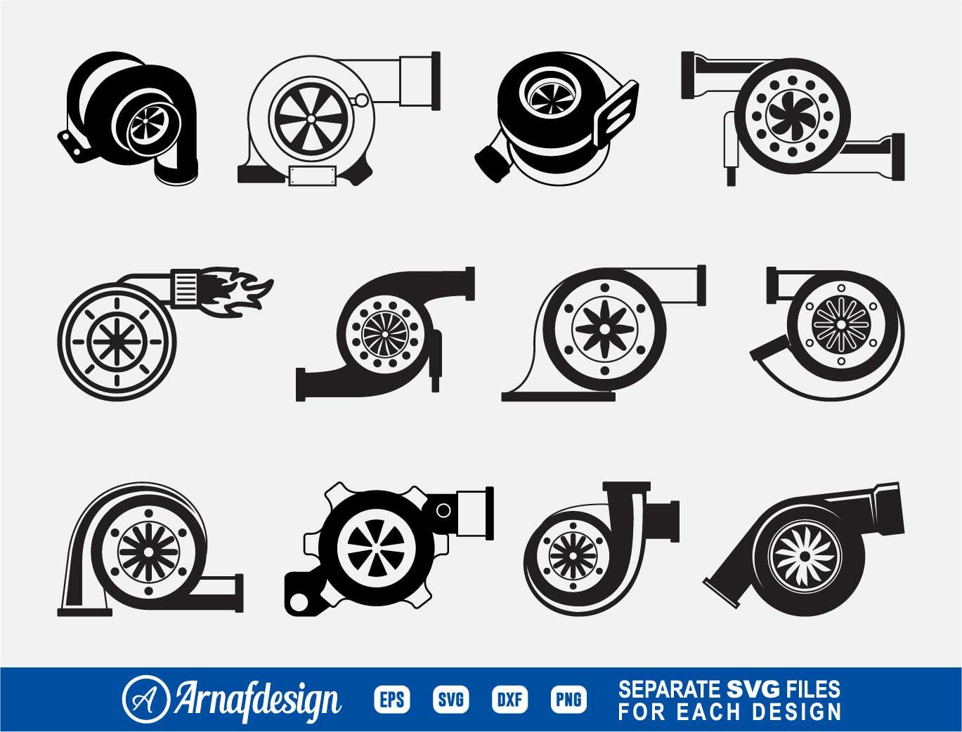 Turbocharger SVG, Turbo Charger Svg, Turbo Svg, Car Turbocharger Svg ...