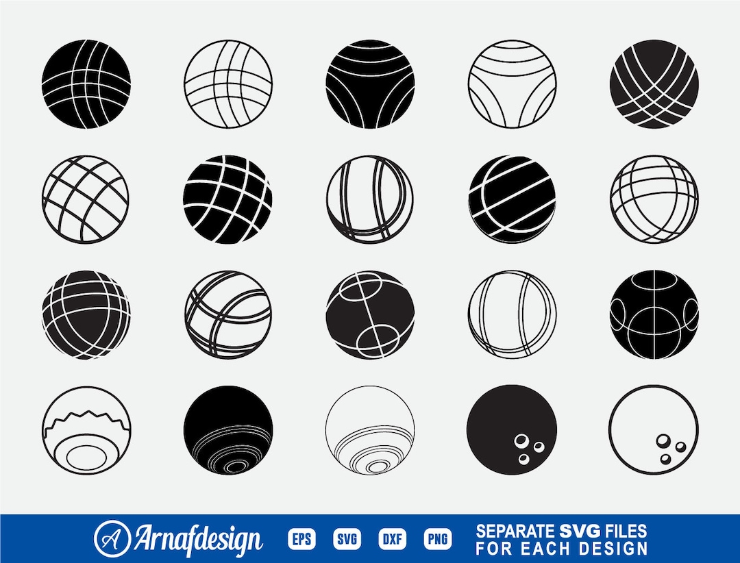 Bocce Ball SVG, Bocceball Svg, Bocce Svg, Ball Svg, Clipart, Cut Files ...